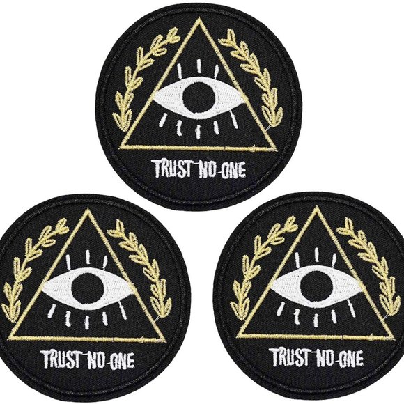 Other | New Trust No One Iron On Patches 3pack Badges | Poshmark